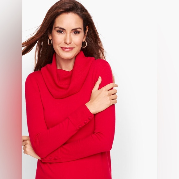 Talbots | Sweaters | Talbots Pure Merino Wool Cowl Neck Sweater N436 ...